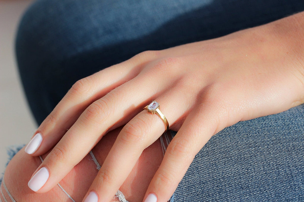 Mering Ring with an Emerald Cut Diamond – TOR