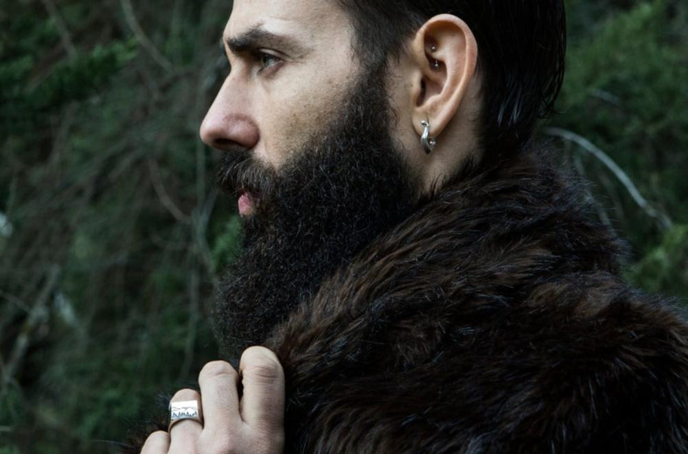 Forest and Mountains Signet Silver Ring – TOR