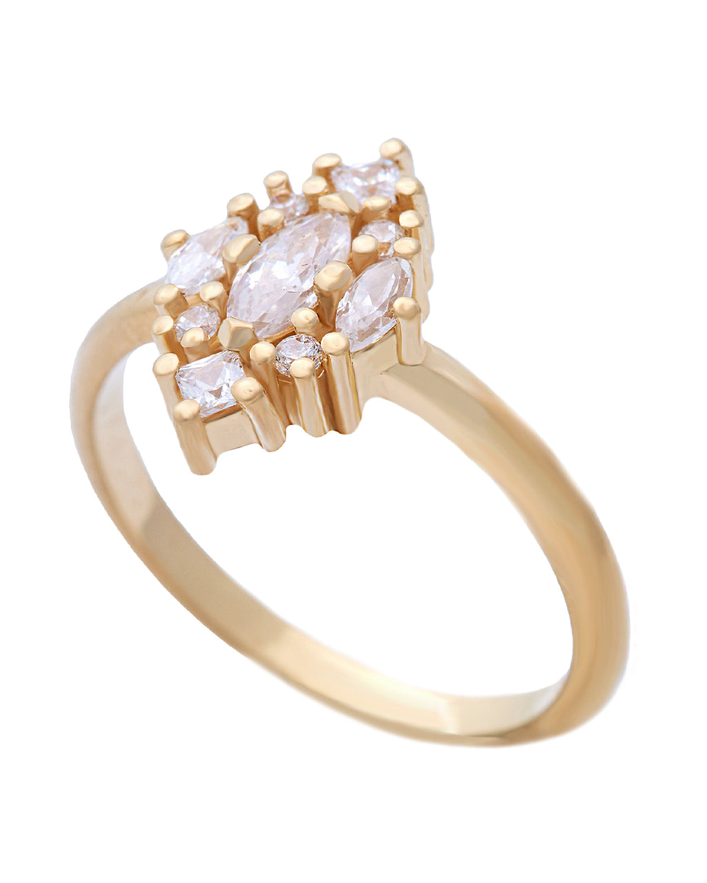 Anna Diamond Cluster Ring with Lab Grown Diamonds – TOR