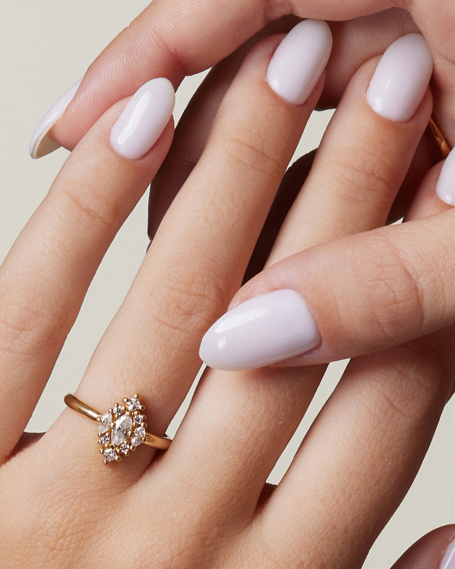 Anna Diamond Cluster Ring with Lab Grown Diamonds – TOR