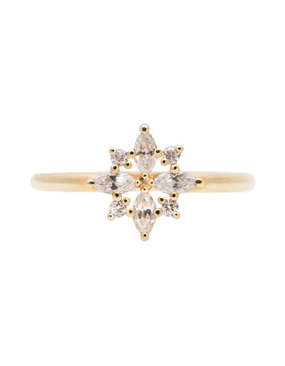 Snowflake Diamond Ring with Natural Diamonds – TOR