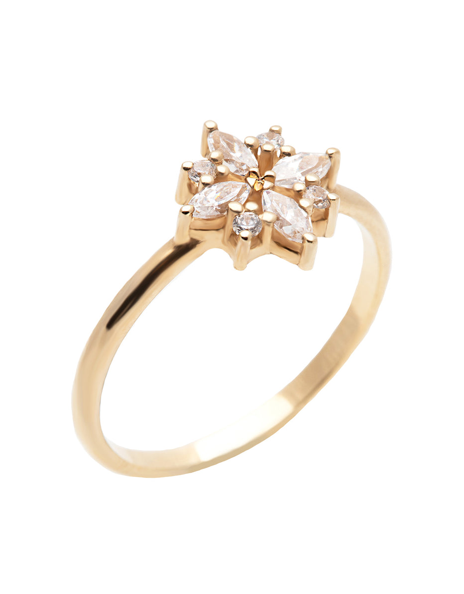 Snowflake Diamond Ring with Natural Diamonds – TOR