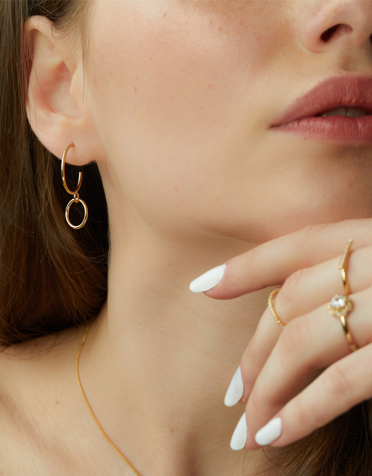 Triple Hoop Gold Earrings – TOR